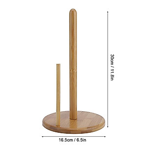 Paper Towel Holder,Wooden Paper Towel Holder Countertop,Detachable Bathroom Towel Roll Stand for Kitchen & Dining Room