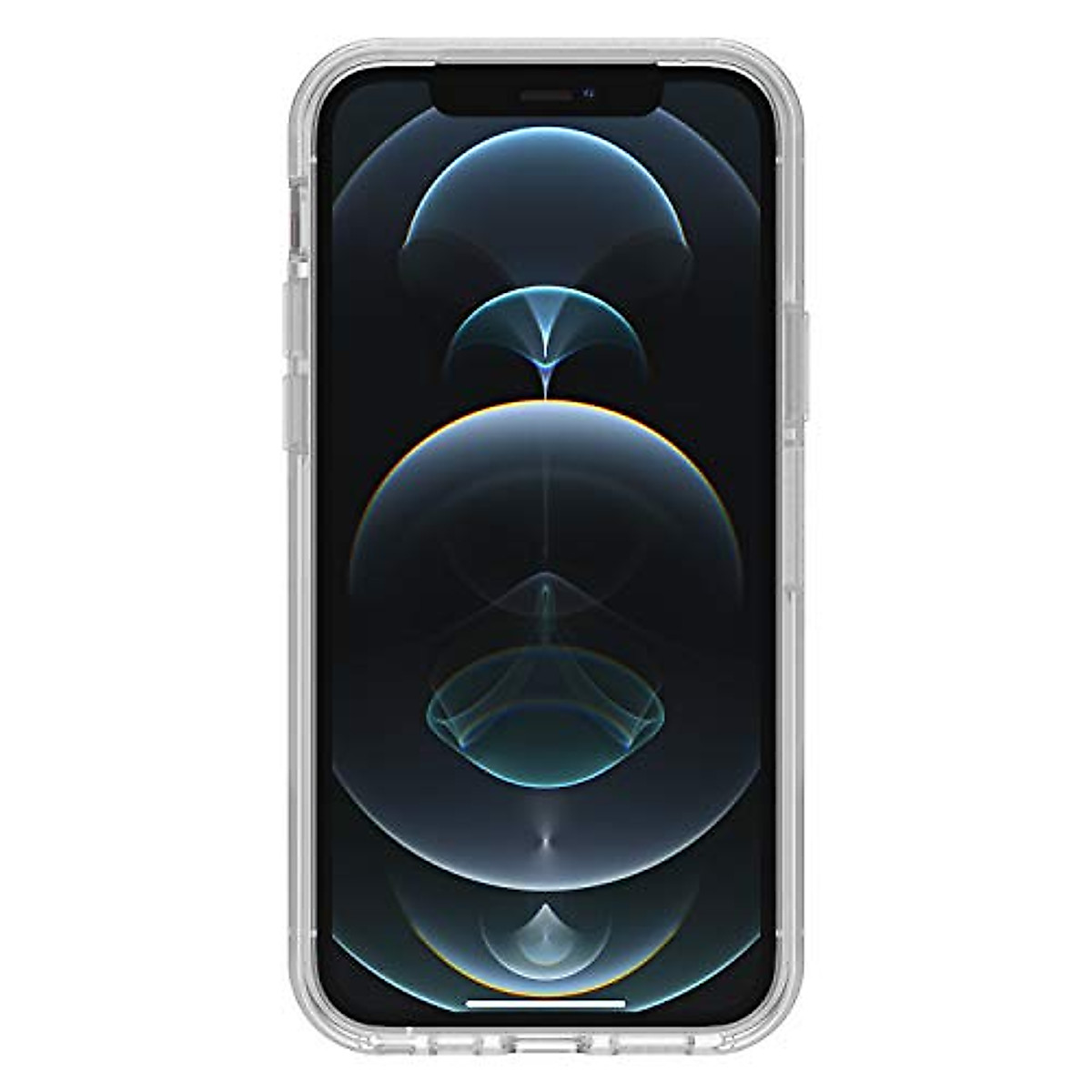OtterBox iPhone 12 and 12 Pro Symmetry Series Case - Single Unit Ships in Polybag, Ideal for Business Customers - CLEAR, ultra-sleek, wireless charging compatible, raised edges protect camera & screen