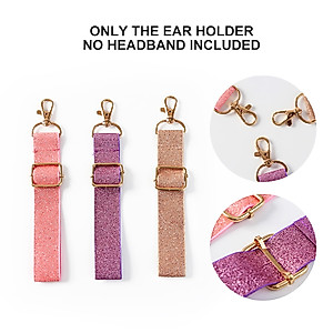 Fancheer 3Pcs Mouse Ears Headband Holder for Backpack Lanyard Strap Keychain Hanging Decor Organizer Trip Accessories