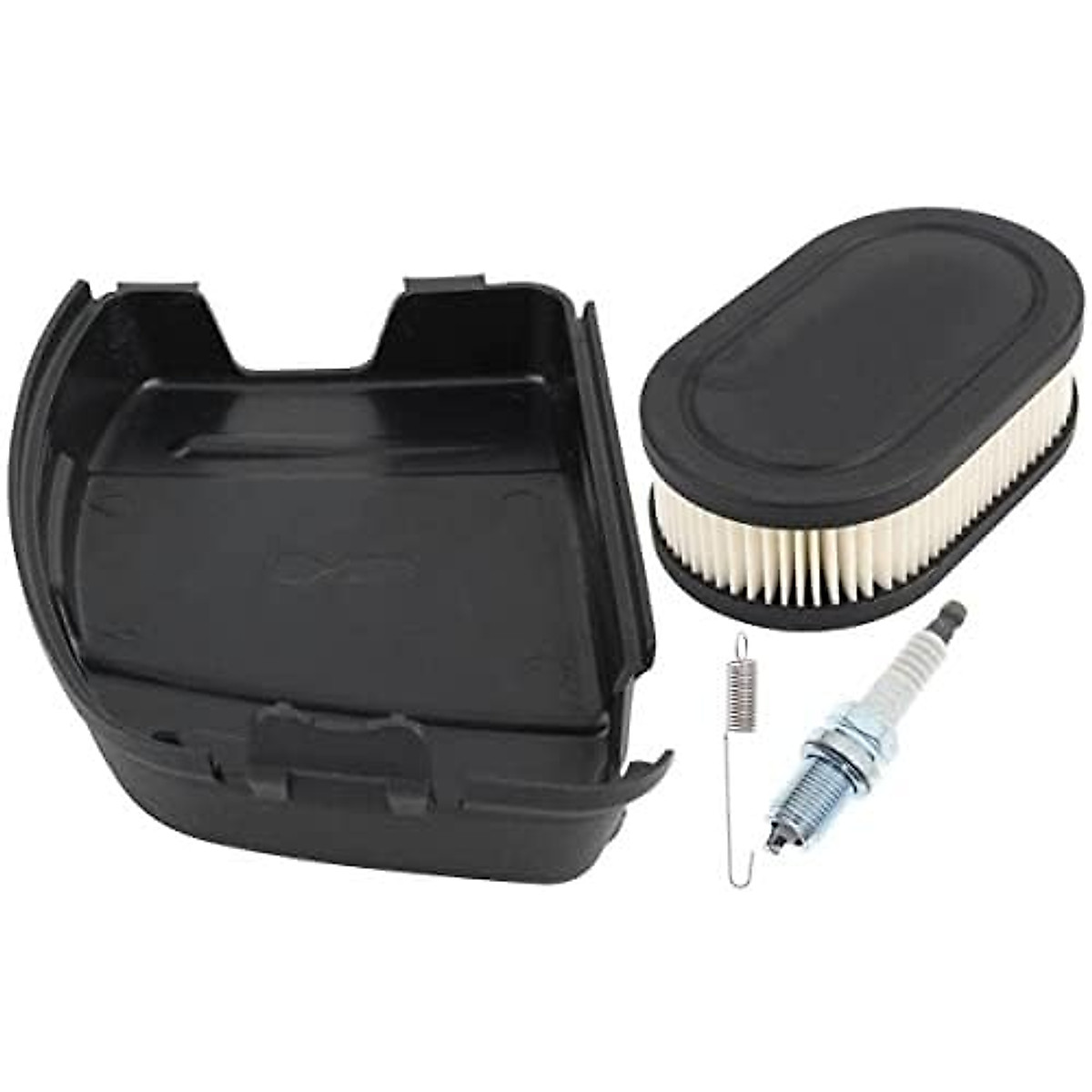 Aocctez 594106 Air Filter and 595658 Filter Cover replaces For Briggs & Stratton 595661 798452 595658 093J02 09P700 103M02 104M02 104M05 For briggs & stratton air filter and filter cover