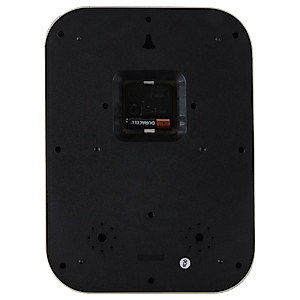 Lily's Home Retro Kitchen Wall Clock, with a Thermometer and 60-Minute Timer, Ideal for Any Kitchen, Yellow (9.5 in x 13.3 in)