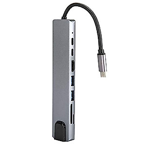 USB-C Interface Specification HDMI Hub Built-in Conversion Chip USB-C Adapter,for iPad Pro/MacBook/Type C Devices RJ45 Ethernet Mini SDTF OTG Adapter