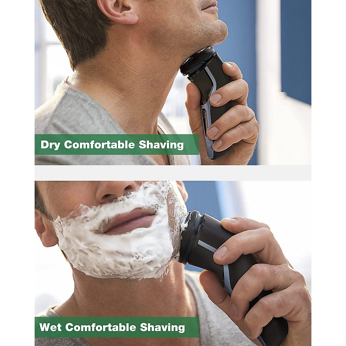 SH30 Replacement Heads for Shaver 2300 3800 Series 3000, 2000, 1000 and S738 Click and Style, 3Pack ComfortCut Shaving Heads with Durable Sharp Blade, Easy Replace, with Cleaning Brush