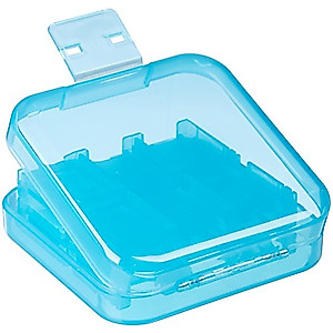 Amazon Basics Game Storage Case for 24 Nintendo Switch Games - 3.4 x 3.4 x 1 Inches, Blue