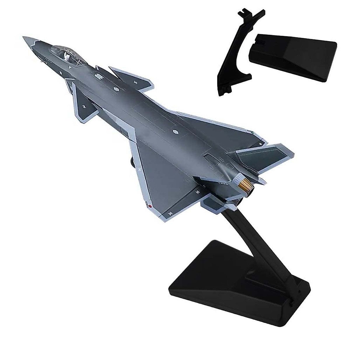 XINMEIWEN 5Pack Plastic Model Plane Display Stand Universal Aircraft Model Plane Stand Without Airplane Model for Building Blocks Planes (Black)