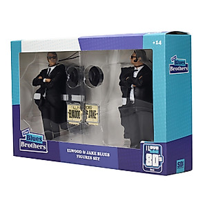SD Toys Movie Icons The Blues Brothers Jake & Elwood Figure Set, 7"