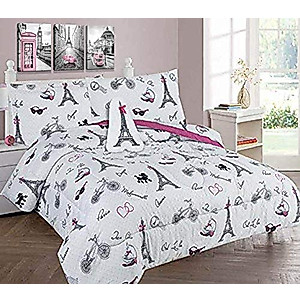 Paris Eiffel Tower Decor for Bedroom for Girls Pink Paris Theme Room Decor Wall Art Canvas Black and White Art Eiffel Tower Pictures Decorations London Big Ben Tower Eiffel Tower Painting Framed