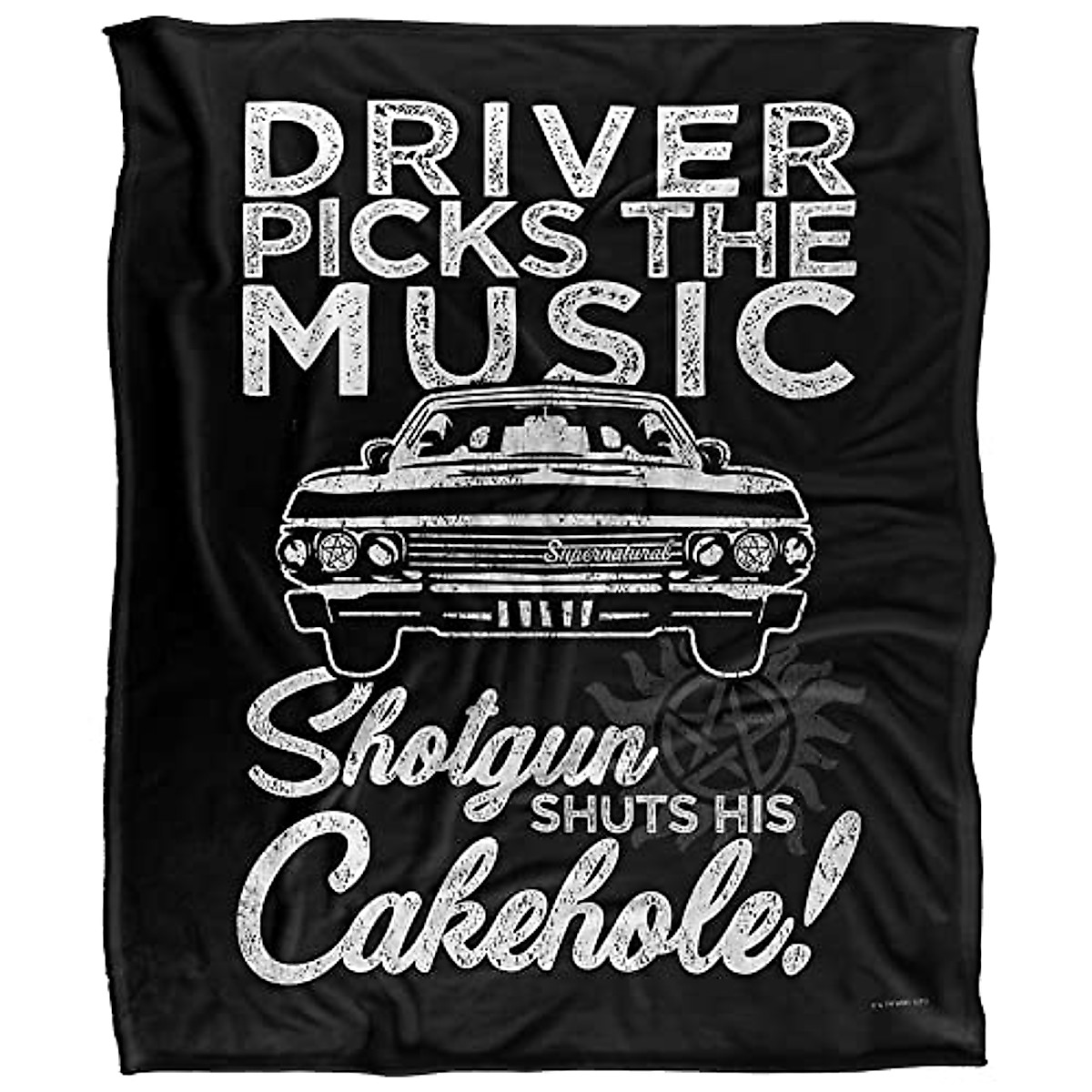 Supernatural Driver Picks Music Officially Licensed Silky Touch Super Soft Throw Blanket 50" x 60"