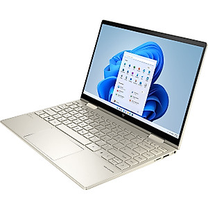 HP - Envy 2-in-1 13inch Touch-Screen Laptop - Intel Evo Platform Core i5-1135G7 - 8GB Memory - 256GB SSD - Pale Gold - Backlit Keyboard -Fingerprint Reader -Thunderbolt - WiFi 6 13-13.99 inches