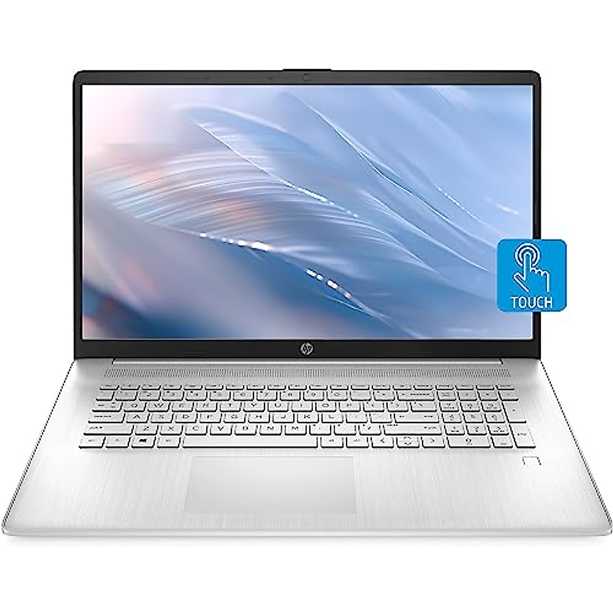 HP 17" HD+ Touchscreen Laptop, AMD Ryzen 3 5300U Processor,16GB RAM, 1TB PCIe SSD, Wi-Fi 6, Backlit Keyboard, Fingerprint Reader, HDMI, Webcam, Bluetooth, Windows 11, Natural Silver