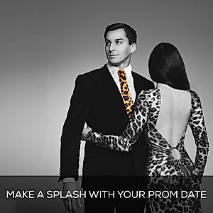 Man of Men - Men's Fashion Leopard Print Tie for Weddings Parties Costumes Halloween