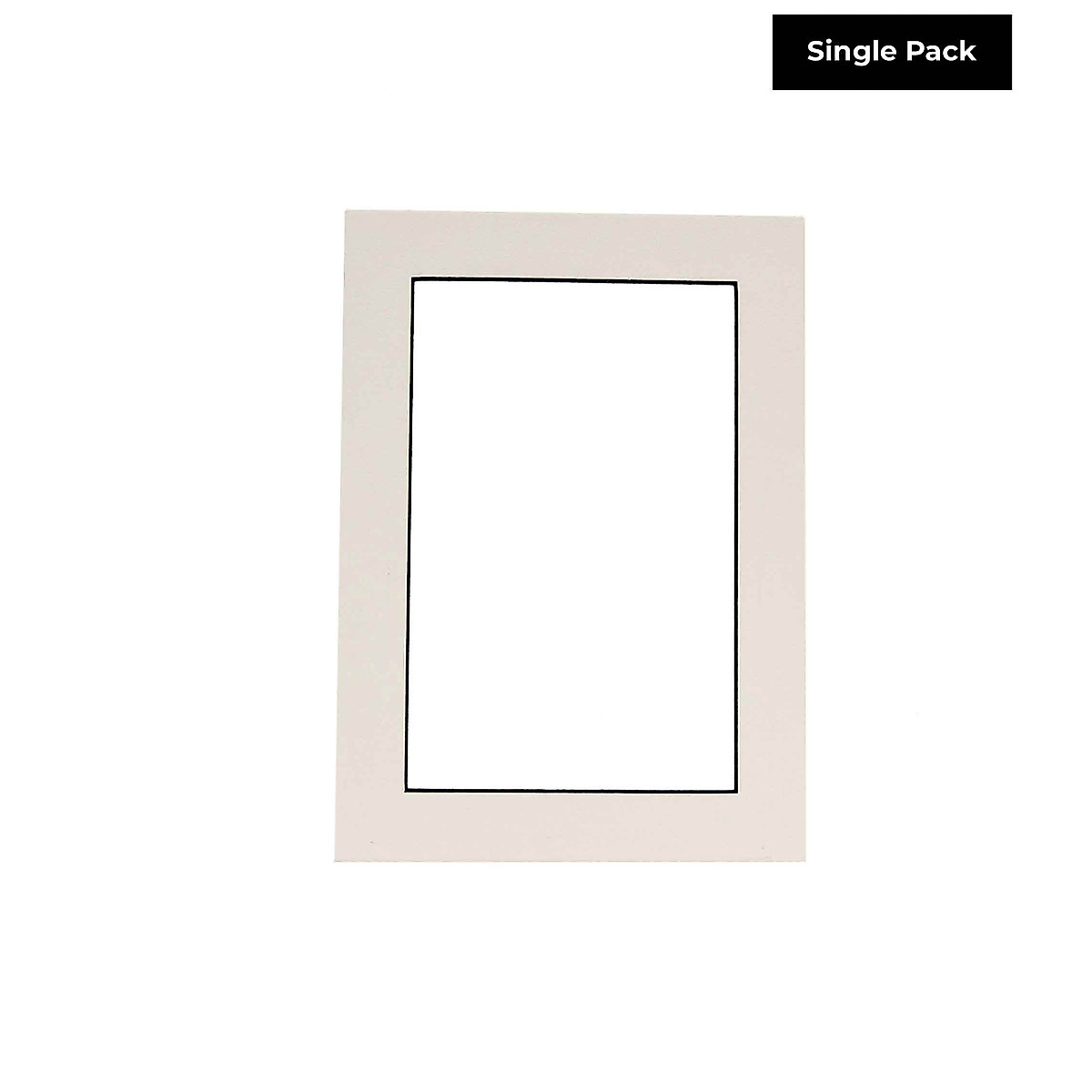 24x36 Mat Bevel Cut for 22x30 Photos - Acid Free White with Black Core Precut Matboard - for Pictures, Photos, Framing - 4-ply Thickness