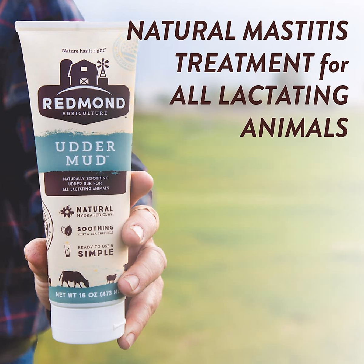 REDMOND - Udder Mud Livestock Ointment Rub Care (1 Gallon)