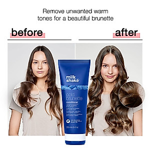milk_shake Cold Brunette Blue Conditioner for Brunettes with Special Blue Pigments for Light Brown or Dark Blonde Hair - 8.4 Fl Oz (250 ml)