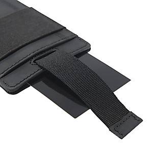 Carhartt Men's Casual Saddle Leather Wallets, Available in Multiple Styles and Colors, Black (Front Pocket), One Size