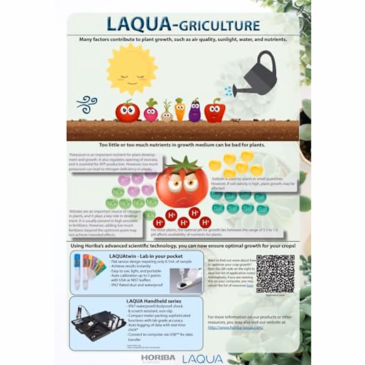 HORIBA LAQUATWIN - B-731 Potassium LAQUAtwin K-11 Pocket Tester; Range 39 to 3900 ppm, White