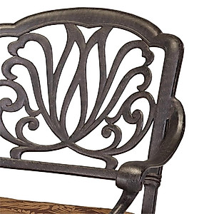 Afuera Living Traditional Aluminum Outdoor Swivel Rocking Chair in Charcoal