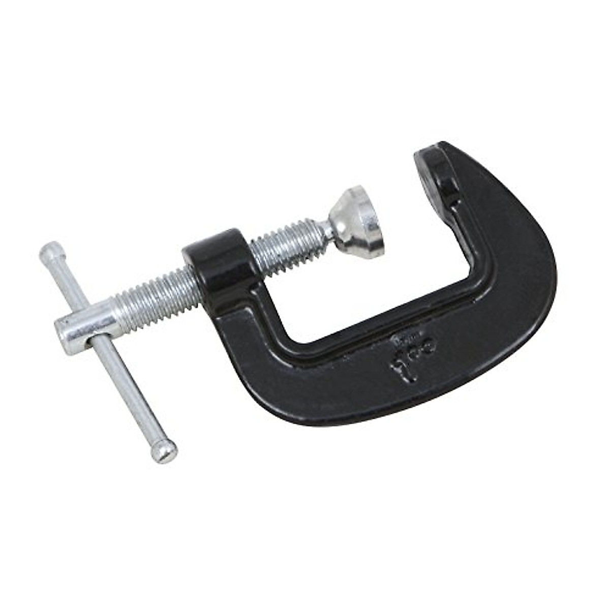 Performance Tool W3250 Heavy Duty 1-Inch Cast Iron C-Clamp with Chrome Plated Steel Screw and 1-Inch Throat Depth - Industrial Grade Clamping