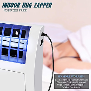 SereneLife Relax Electric Control Glue System-Insect Trap and Mosquito Killer with Adhesive Pad and 36 Watt UV Lamp or Ultraviolet Black Light-for Bugs, Flies, Beetles and Moths-SereneLife AZPSLBZ16