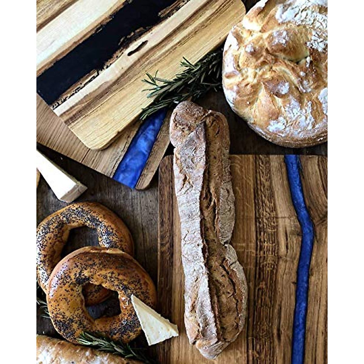 Epoxy Resin Board | Handcrafted River Board, Epoxy Resin Wooden Serving Board Antipasto Platter Charcuterie, Gift Board, Cutting Board