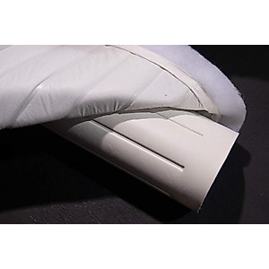 Pleated Marine Vinyl Upholstery Fabric Bright White 54" Wide by The Yard Boat Auto