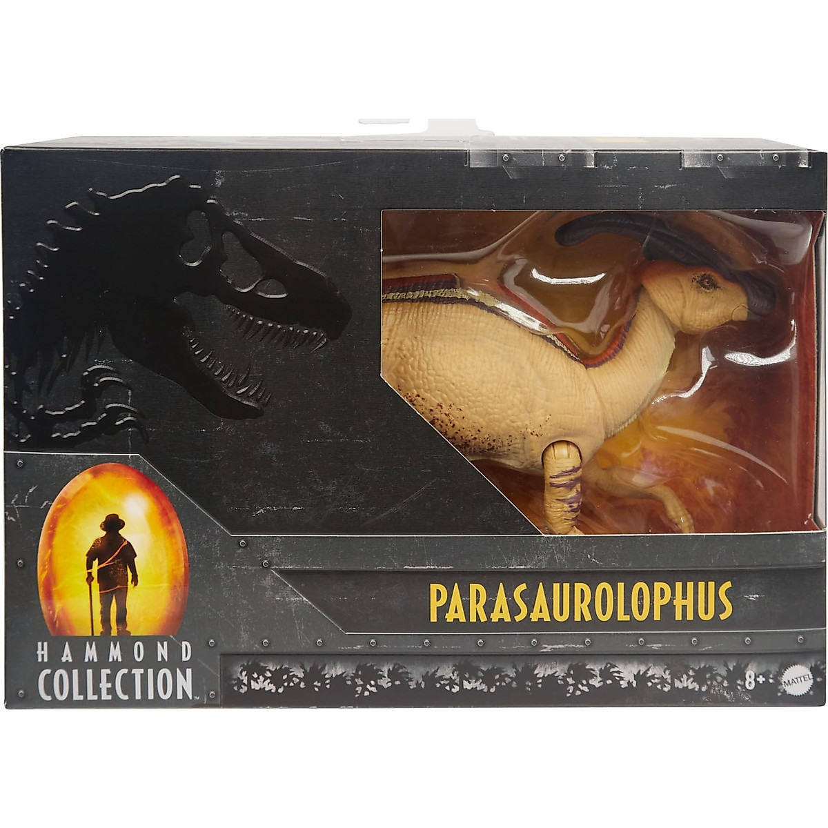 Mattel Jurassic World The Lost World Hammond Collection Dinosaur Action Figure, Parasaurolophus Dino Toy with 20 Articulations, 12 Inches Long