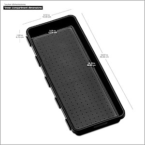 madesmart Antimicrobial 9 x 3 Interlocking Pop in Customizable Multi-Purpose Drawer, One Home Organization, EPA Certified, Pack of 6, Carbon