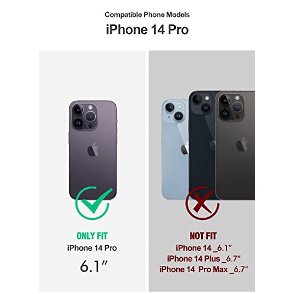 Poetic Neon Series iPhone 14 Pro Case, Dual Layer Heavy Duty Tough Rugged Light Weight Slim Shockproof Protective Drop Protection Phone Case 2022 New Cover for iPhone 14 Pro (6.1 Inch), Black