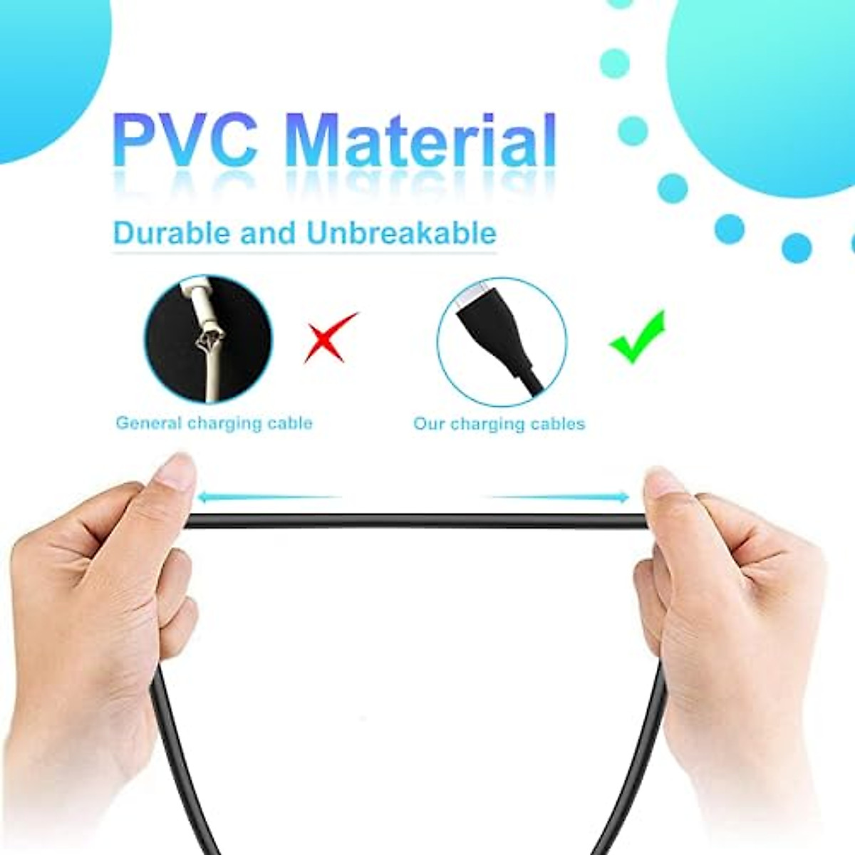 Aiivioll Fast Charging USB-C Cable for Bose Headphones、700, QC 45, Earbuds II, SoundLink Flex, Sleepbuds 2, Sport Earbuds (50cm/Black)