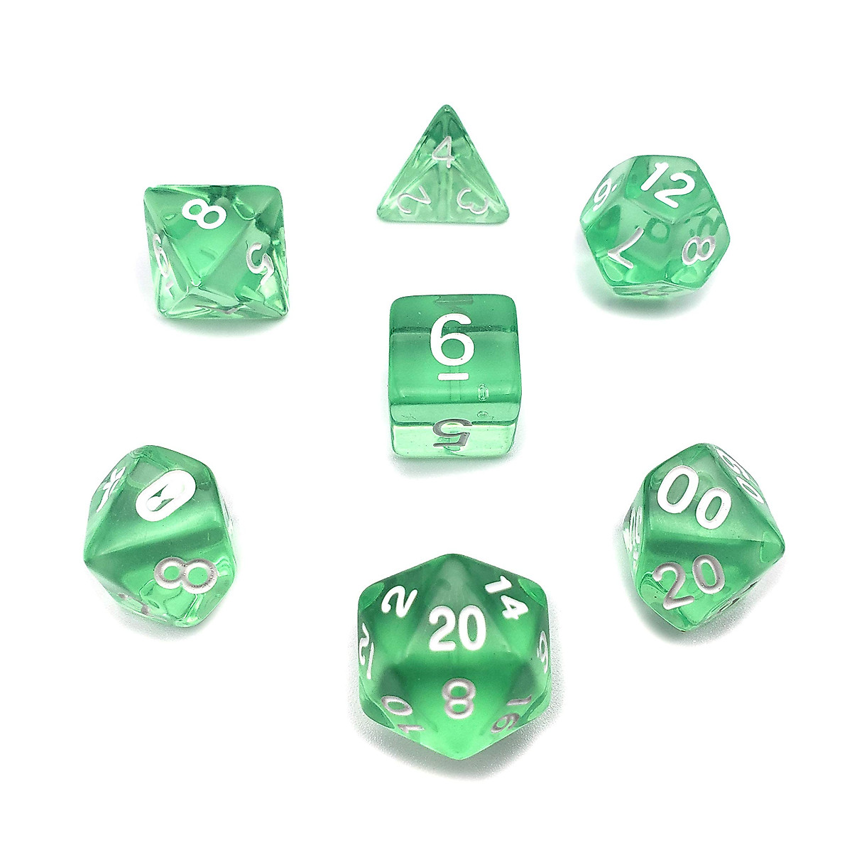 Bundle of Blessings - Piece DND Dice Set by D20 Collective - Dice for Table Top RPGs and Gaming - Boon Series (Aberration, Beast, Celestial, Faerie, Sea) - Transparent Acrylic D&D Dice Sets
