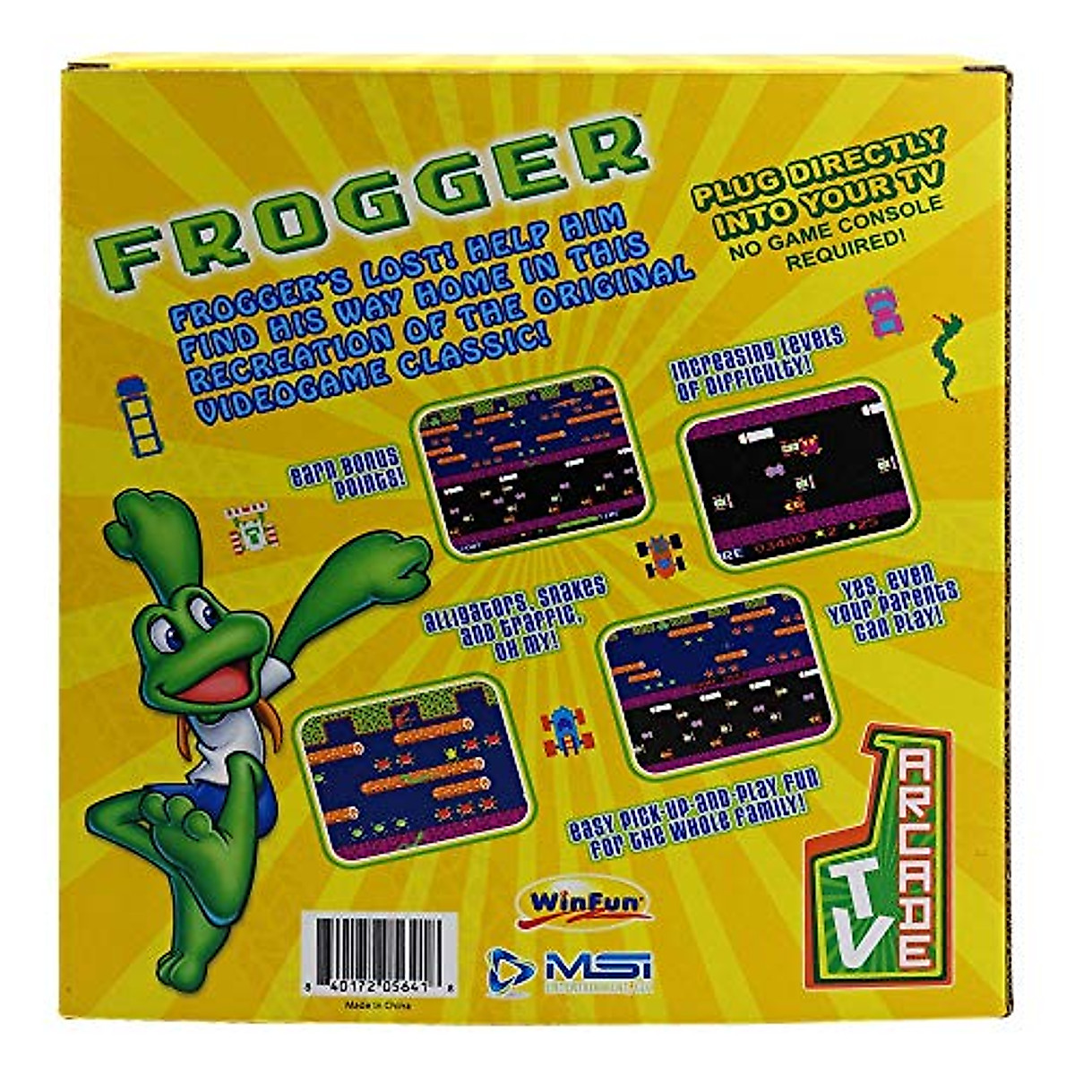 MSi Entertainment TV Arcade - Frogger Gaming System - Not Machine Specific