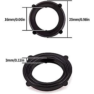 LUTER Garden Hose Washers, O-Ring Rubber Washers Seals Self Locking Tabs, Pack of 30
