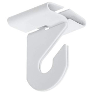SharpTank Classroom Ceiling Hooks - High Strength Aluminum Ceiling Track Bar-Clamp Fastener Designed for Drop-Ceiling T-Bars - Holds up to 15 lbs (12 Pairs)