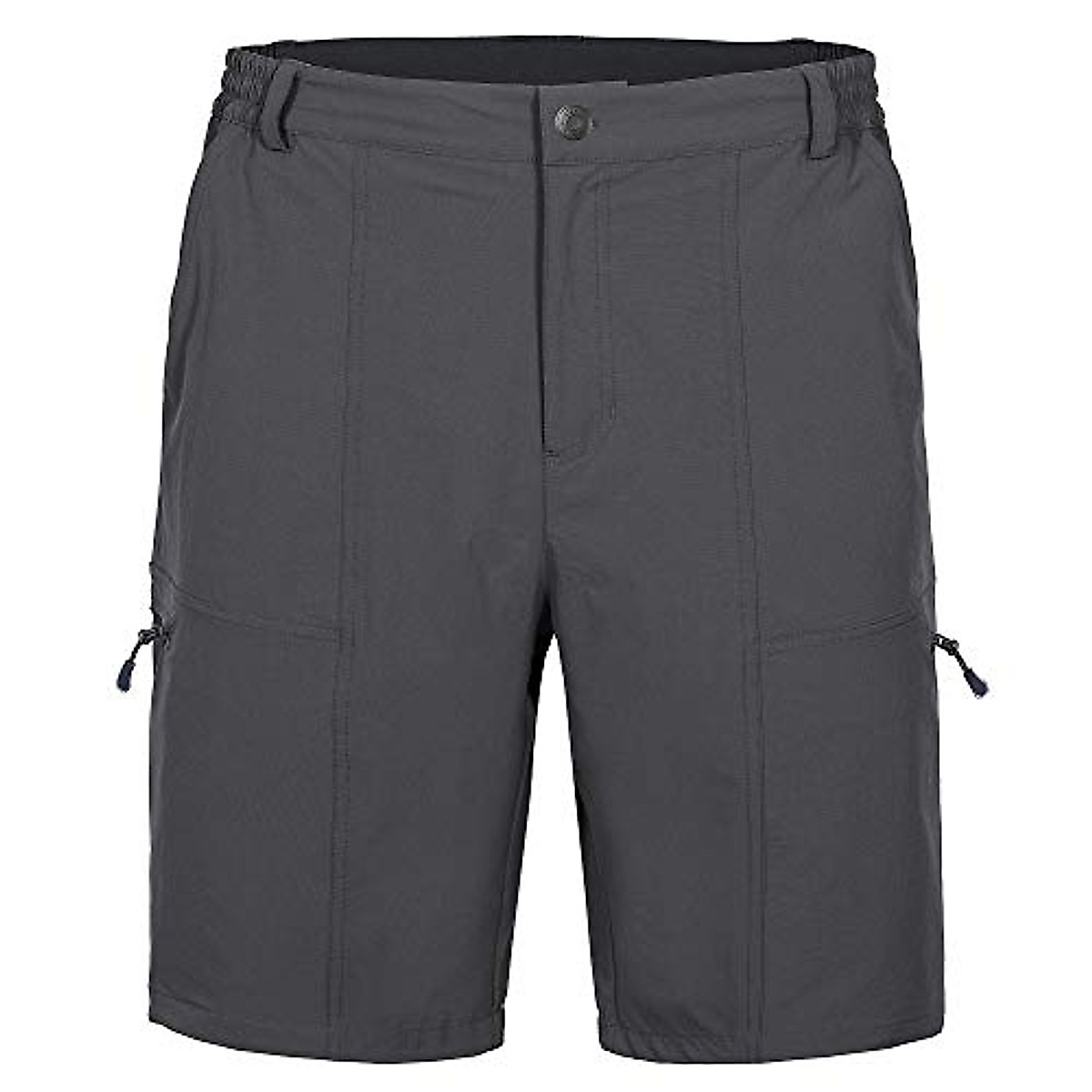 Libin Men's Outdoor Hiking Shorts Lightweight Quick Dry Stretch Cargo Shorts Travel Fishing Golf Tactical Shorts, Grey L