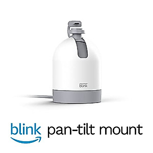 Blink Mini Pan-Tilt Mount | Rotating mount accessory for Mini indoor plug-in smart security camera (White)