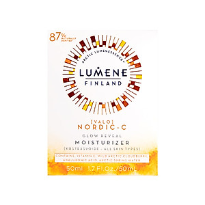 Lumene Nordic-C Glow Reveal Facial Moisturizer - Antioxidant-Rich Vitamin C Face Cream - Hydrating Hyaluronic Acid Moisturizer with Vitamin B3 + B5 to Promote Radiant & Youthful Skin (1.7oz)