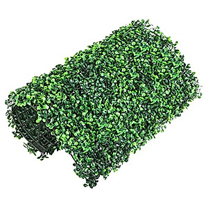 VEVOR 24PCS 20"x20" Artificial Boxwood Panels,Boxwood Hedge Wall Panels,Artificial Grass Backdrop Wall 1.6", Privacy Hedge Screen UV Protected for Outdoor Indoor Garden Fence Backyard