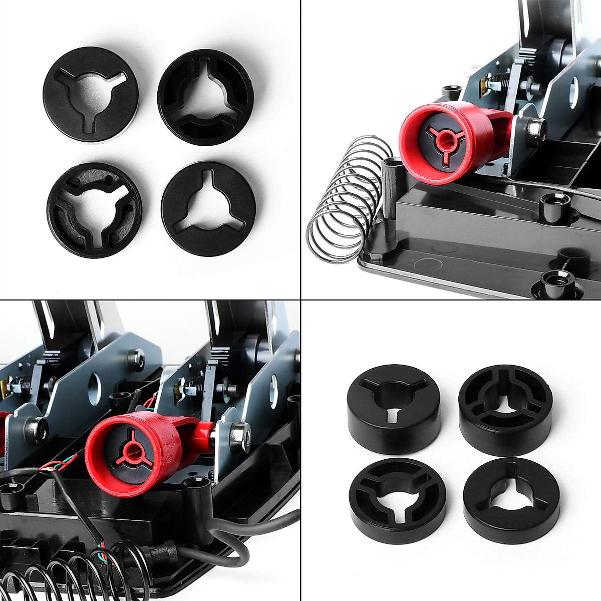 HUAYUWA Soft Damping Block Universal Pedal Modification Kit Fit for Logitech G25/G27/G29 Gaming Racing Wheel Upgrade Accessories