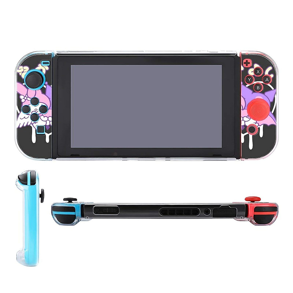 Kuromi Case for Nintendo Switch,Protective Case Cover for Switch and Joy Con Controller,Switch with Shock-Absorption and Anti-Scratch Design(Kuromi)
