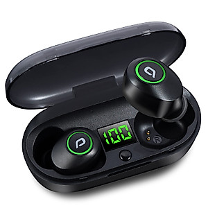 Bluetooth Headphones Wireless Earbuds with Wireless Charging Case IPX7 Waterproof Stereo Headphones in Ear Headset Premium Sound
