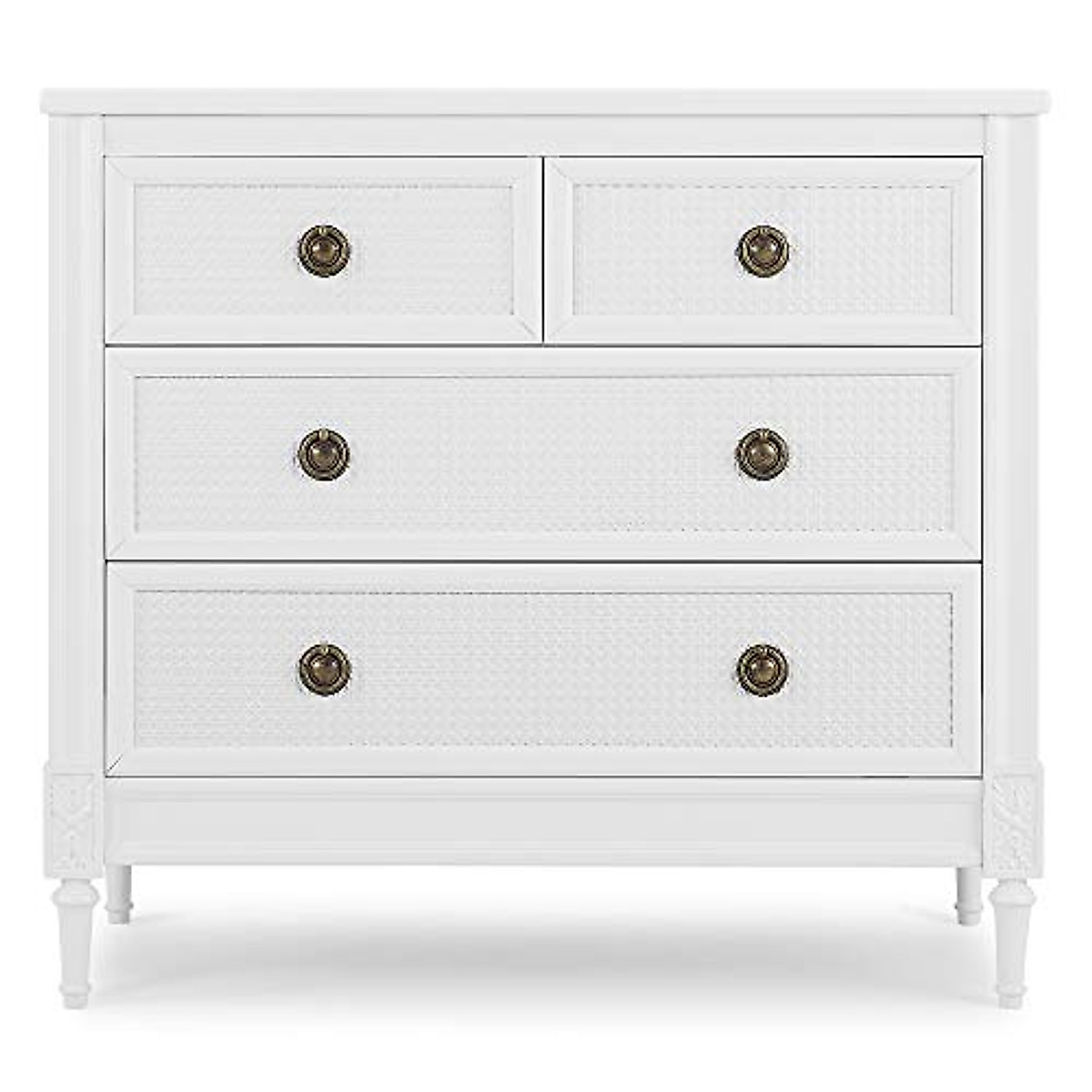 Delta Children Madeline 4 Drawer, Dresser w/Changing Top, White