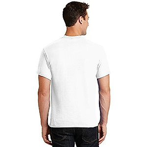 Port & Company Men's 50/50 Cotton/Poly T Shirt 6XL White