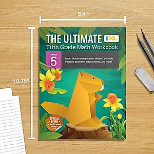 IXL The Ultimate 5th Grade Math Workbooks, 5th Grade Workbook Covering Multiplication, Division, Fractions, Decimals, Geometry, and More 5th Grade Math, Math Workbook Grade 5 (IXL Ultimate Workbooks)