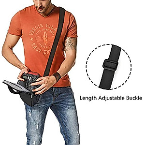 CADeN DSLR/SLR Camera Shoulder Bag Case with Adjustable Shoulder Strap, Compatible for Nikon, Canon, Sony Mirrorless Cameras Waterproof (Small)