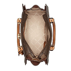 Nouveau Hamilton Large Logo and Leather Satchel