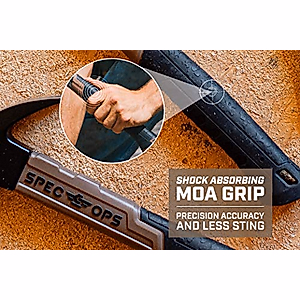 Spec Ops Tools Fiberglass Hammer, 20 oz, Curved Claw, Shock-Absorbing Grip, 3% Donated to Veterans