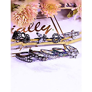 Vsnnsns 20G Nose Rings Hoop Mix Color Nose Piercing Jewelry Stainless Surgical Steel Daith Rook Cartilage Helix Earrings Hoop Ear Nose Septum Rings Body Piercing Jewelry for Women Men 8mm