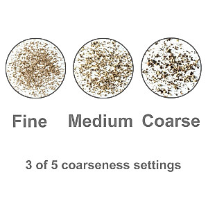 AmuseWit Gravity Electric Pepper and Salt Grinder Set [White Light] Battery Operated Automatic Pepper and Salt Mills with Light,Adjustable Coarseness,One Handed Operation,Copper