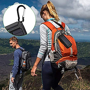 BoxWave Power Bank Compatible with Samsung Galaxy A50 (Power Bank by BoxWave) - Solar Rejuva PowerPack (10000mAh), Solar Powered Backup Power Bank 10000mAh for Samsung Galaxy A50 - Jet Black