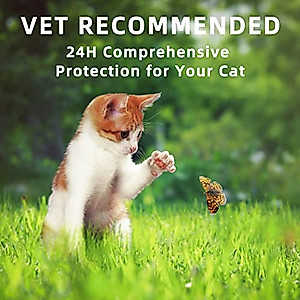 Advanllent Flea and Tick Prevention for Cats, Cat Flea Treatment, Fast Acting & Waterproof, Over 1.5 Pounds, 3 Doses